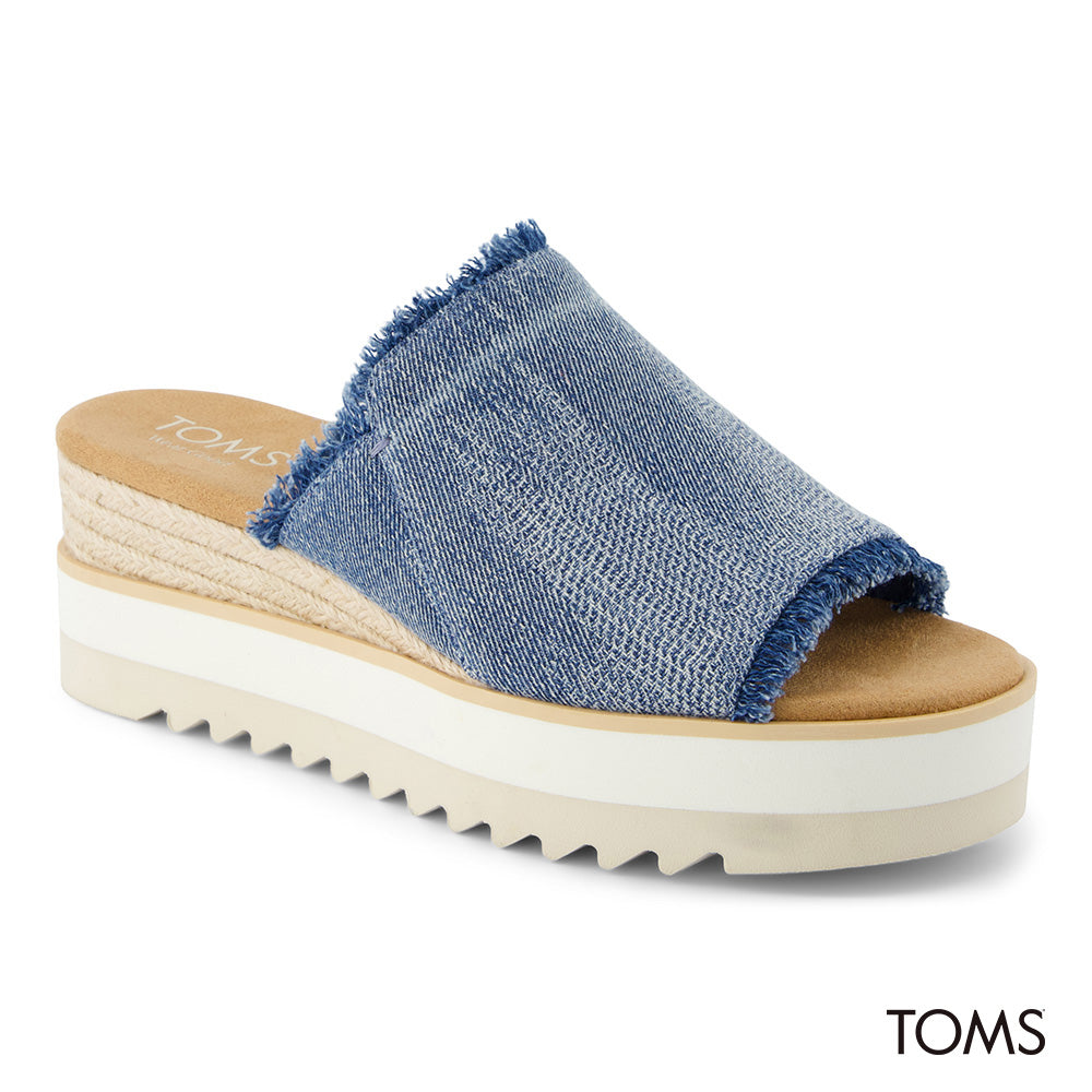TOMS Women Diana Mule Dark Sky Textured Denim – Toms Indonesia